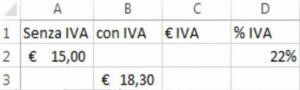 MasterExcel.it | Calcolo IVA Excel - scorporo e addizione