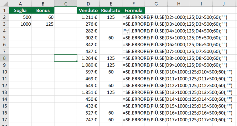 Guida Funzione Se Excel Se E Più Se | MasterExcel.it
