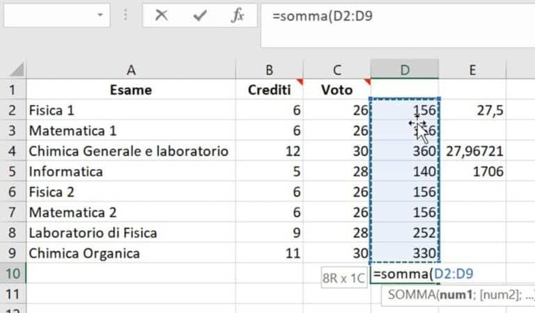Calcolare la Media Ponderata Excel | MasterExcel.it